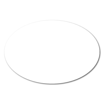 1.25" x 0.75" Blank Oval Stickers