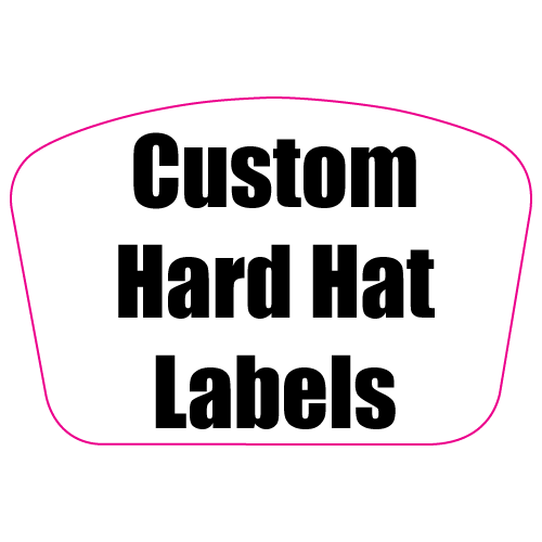 1.5 x 2.25 Custom Rectangle Custom Printed Full Color Hard Hat Labels