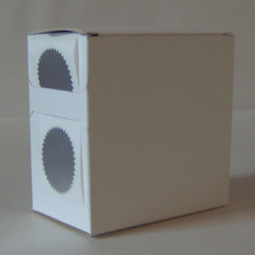 2X Cardboard Label Dispenser Box