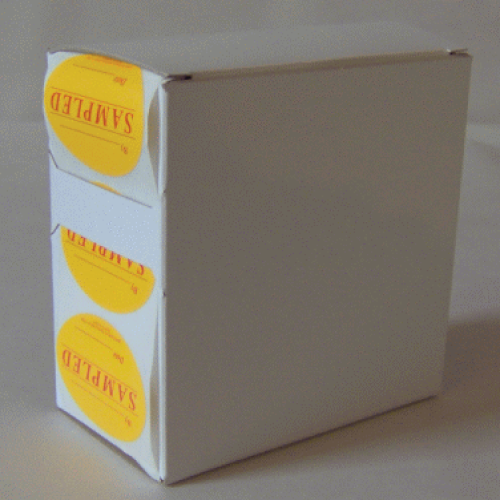 1X Cardboard Label Dispenser Box