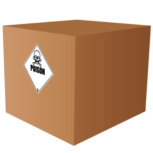 HAZMAT Class 6 Poison Stickers
