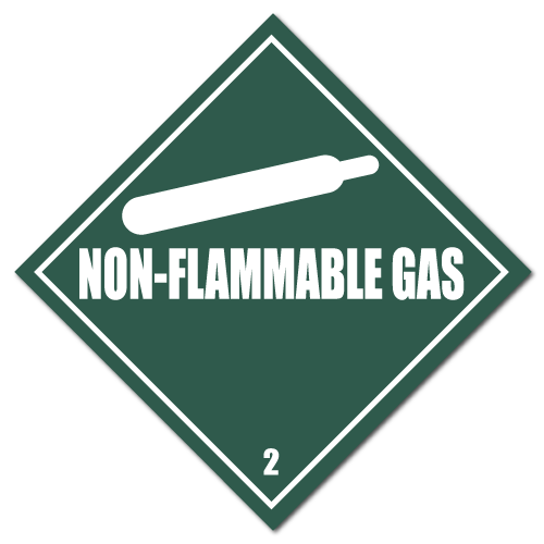 HAZMAT Class 2 Flammable Gas Stickers