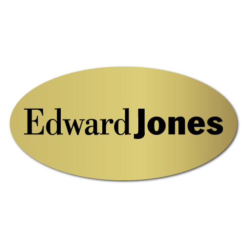 Edward Jones Logo Oval Stickers