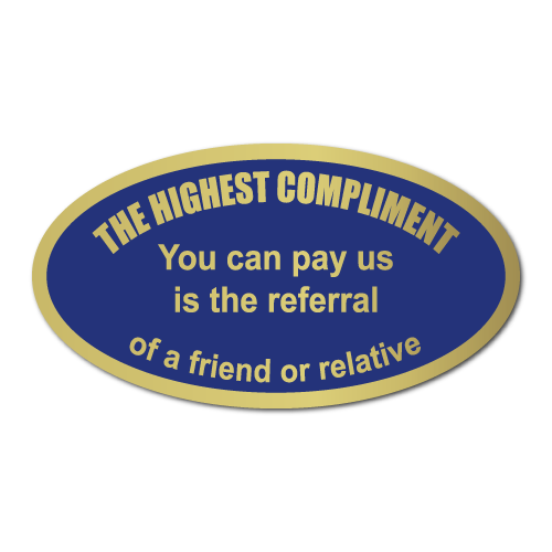 By The Way, I'm never too busy for your referrals Stickers