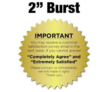 Custom Car Dealer Survey Stickers