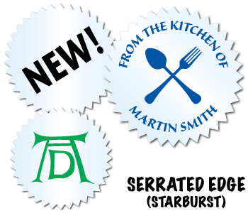 Custom Clear Printed Burst Stickers Personalized with your logo ...