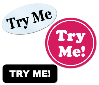 Sticker.com brand Product Listing of Stickers and Labels.